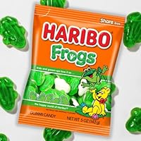 Amazon.com : Haribo Frogs Gummy Candies, Frog Shaped Fruit Flavored ...