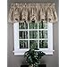 Amazon.com: Windsor Scalloped Layered Valance - Linen Color : Home ...