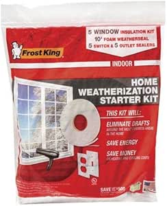 Frost King 5 Window Insulation kit, 5 Switch Sealer and 5 Outlet Sealer ...