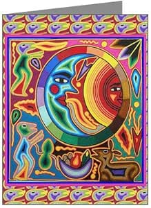 Amazon.com: Mexican_String_Art_Image_Sun Note Cards (Pk of 10)