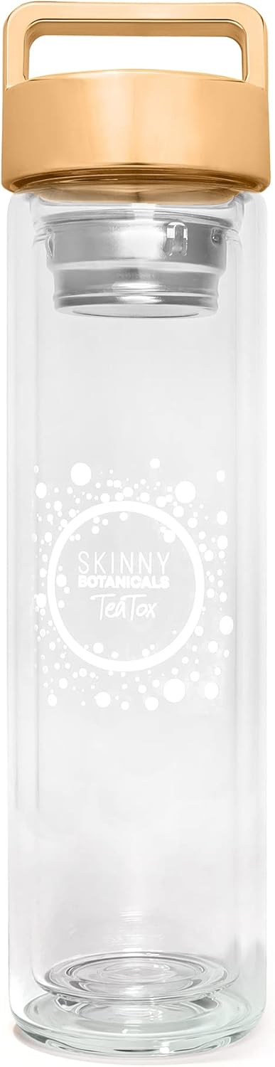 Amazon.com: Skinny Botanicals 17 OZ / 500 ml Insulated Glass Detox ...