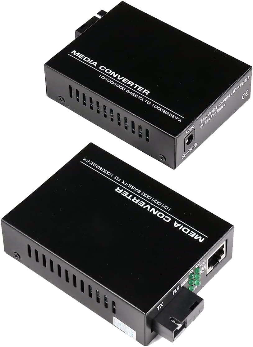 Amazon.com: A Pair 2 Pack SC Single Mode Gigabit Ethernet Media ...