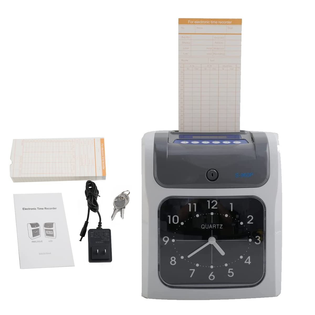 Buy YILIKISS Calculating Time Clock, Electronic Time Clock Bundle with ...
