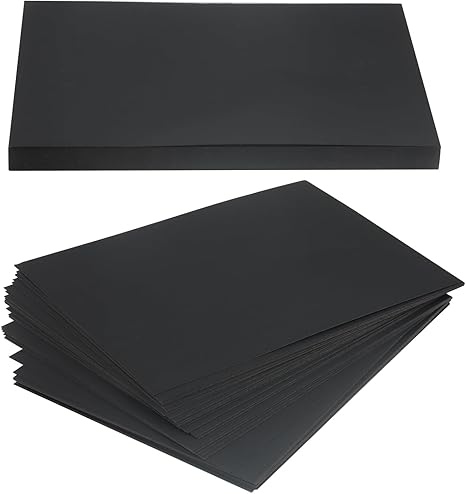 JOIKIT 100 Sheets A4 Black Card Paper, 300gsm 297 x 210mm Cardstock for ...