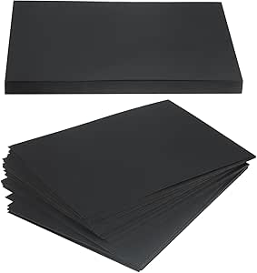 JOIKIT 100 Sheets A4 Black Card Paper, 300gsm 297 x 210mm Cardstock for ...