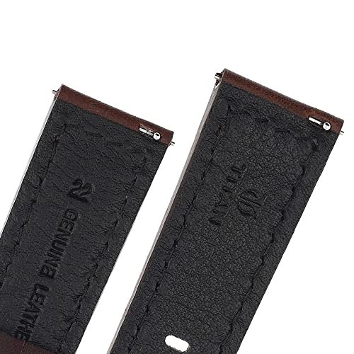 Titan 22MM BROWN Genuine Leather Strap for MEN : Amazon.in: Fashion