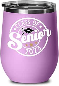 Amazon.com | Senior Class of 2023 Graduation Wine Tumbler for Son ...