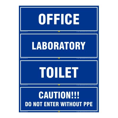 Mr. Safe - Area Identification Board Signs E now in PVC Sticker (Pack ...
