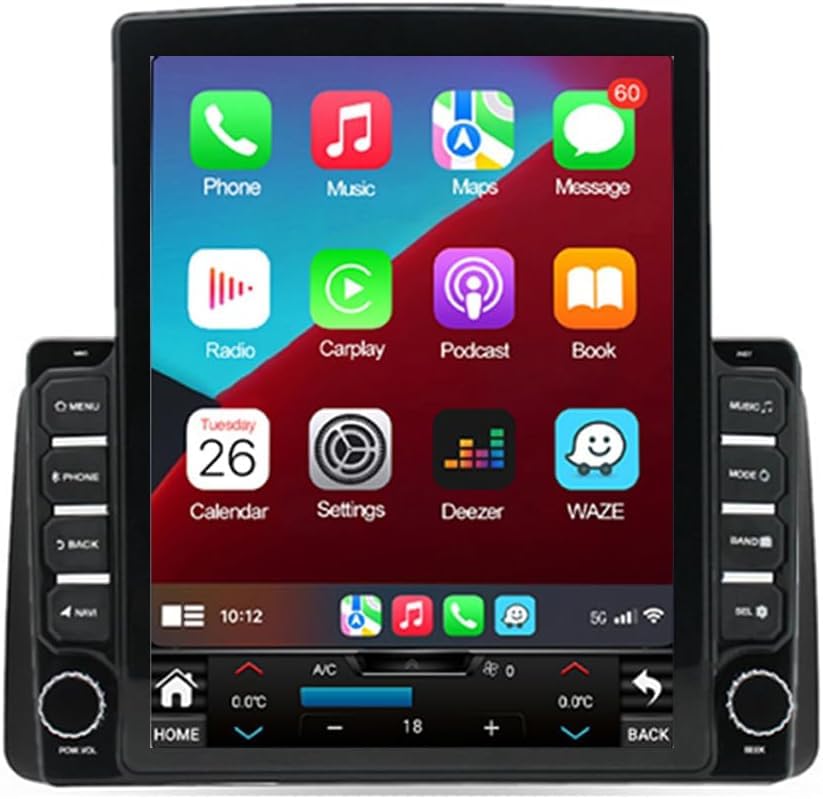 Amazon.com: Estéreo de coche de 9.7 pulgadas con Carplay Android Auto ...