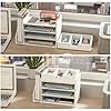 Amazon.com: NiOffice Multi-Tier Wood Desk File Organizer with Side File ...