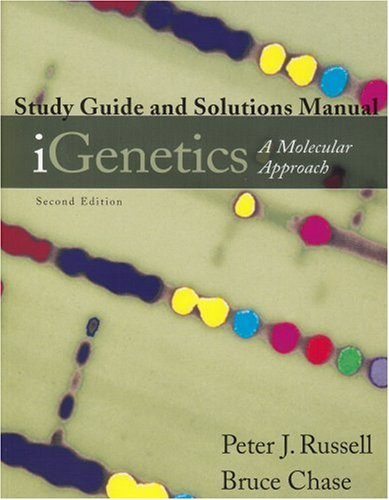 Buy Study Guide and Solutions Manual for iGenetics: A Molecular ...