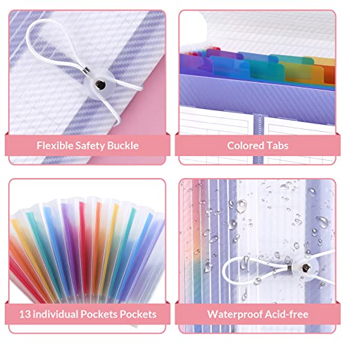 Snapklik.com : SKYDUE Receipt Coupon Organizer Holder, 13 Pockets Small ...