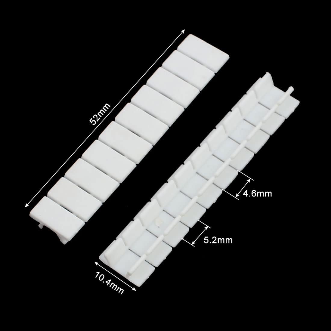 Sourcingmap 100Pcs ZB5 DIN Rail Terminal Block Marking Labels Marking ...