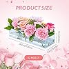 Amazon.com: Clear Rectangular Acrylic Vase - Low Floral Acrylic Flower ...