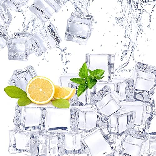 Amazon.com: 50 Pcs 20mm Clear Fake Ice Acrylic Decorative Ice Cubes ...