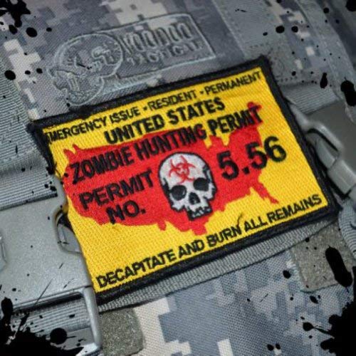 Amazon.com: The official USA Made Tactical Zombie Hunting Permit Morale ...