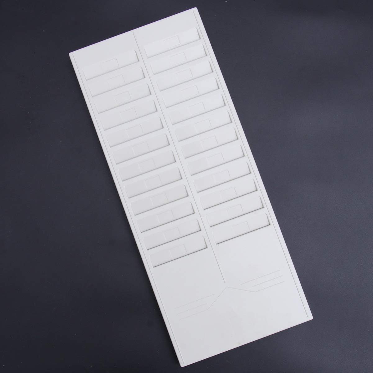 TOYANDONA Time Card Racks Retractable Time Card Holder with 24-Pockets ...