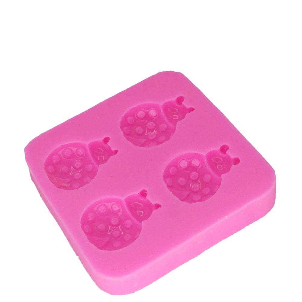 Snapklik.com : 2 Pcs Lovely Insect Ladybug Ladybird Silicone Mold For ...