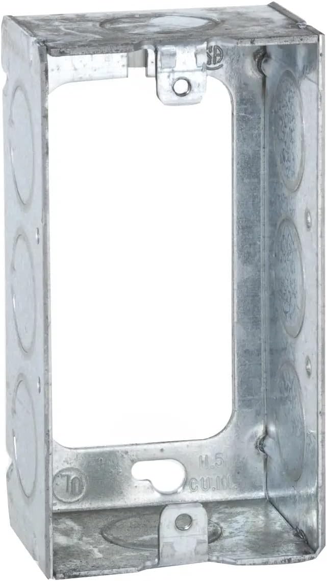 RACO 187 Drawn Extension Ring, 22.5 Cu-in, 4 in L X W X 1-1/2 in D ...