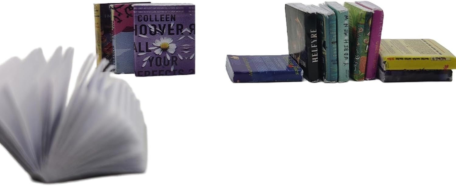 Amazon.com: Miniature Dollhouse Books, 1:12 Scale - Realistic Flip-Page ...