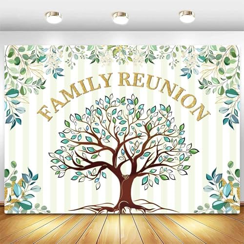 Amazon.com : Lofaris Family Reunion Banner Backdrop,Family Picnic Party ...