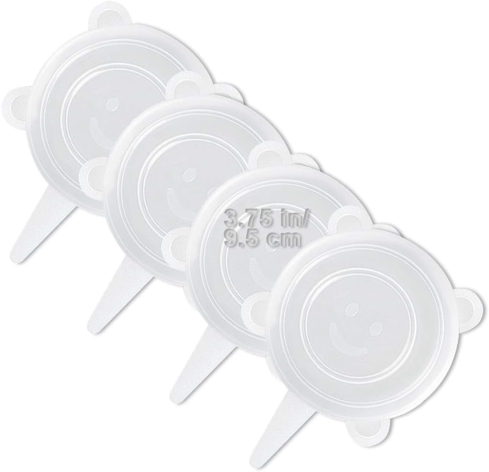 Amazon.com: Pet and Human Food Can Lids - 4 Pack - Stretchable Silicone ...