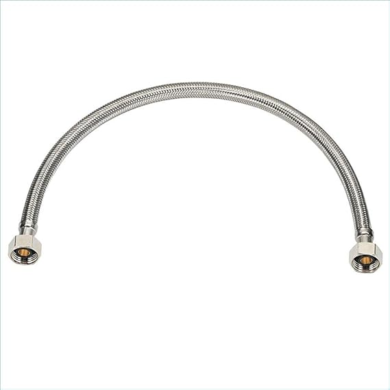 EZ-Fluid 16-Inch Stainless Steel Braided Faucet Supply Line Connector ...