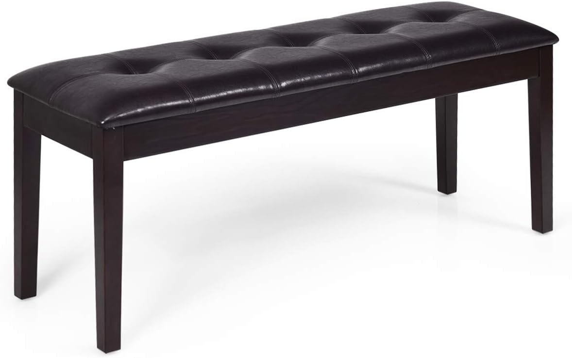 Amazon.com - BOWERY HILL Dining Room Bench in Medium Brown - Table Benches