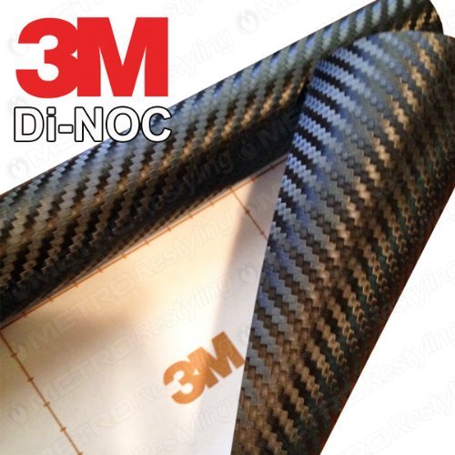 Buy 3M DI-NOC CA-421 BLACK CARBON FIBER 1ft x 8ft (8 sq/ft) Flex Vinyl Wrap Online at ...