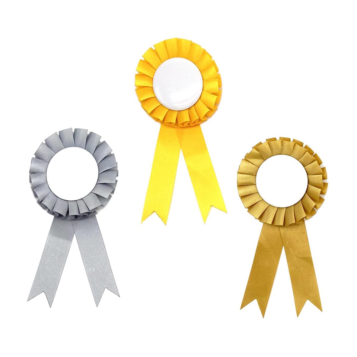 3 Pcs Blank Award Ribbon Ribbons for Medals,Rosette Ribbon Prize Ribbon ...