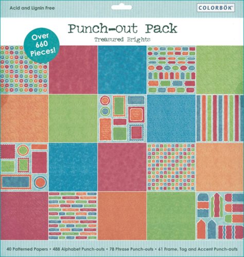 Amazon.com : Punch-out Pack 12"x12"-treasured Brights : Arts And Crafts ...