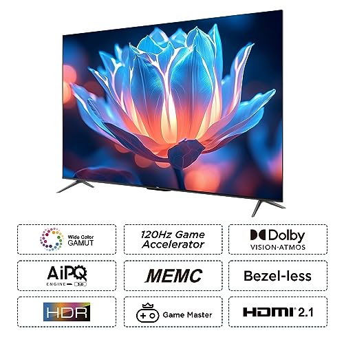 TCL 216 cm (85 inches) 4K Ultra HD Smart LED Google TV 85P745 (Black ...