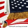 Amazon.com: Flagolden American Desk Flag Set with Fringe, Desktop 10x13 ...