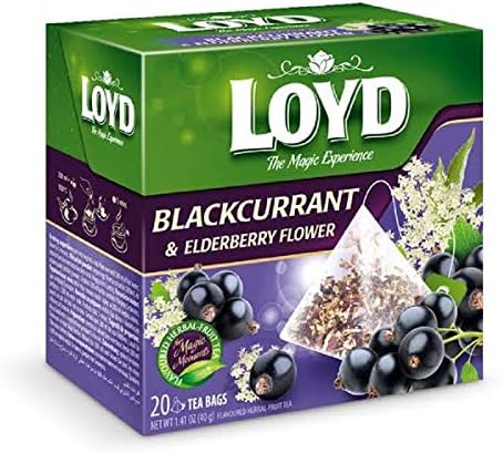 Amazon.com : Loyd Blackcurrant & Elderberry Flower Flavored Herbal ...