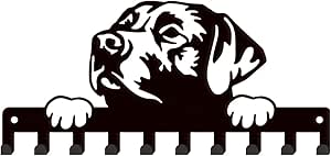 Amazon.com: SUPERDANT Labrador Dog Metal Key Hooks with 10-Hooks Key ...