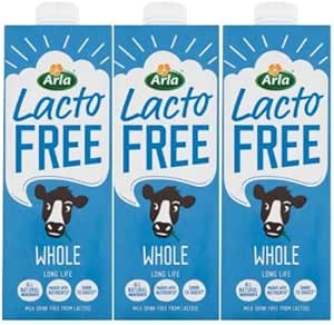 3 x 1L Lactofree UHT Whole Milk Long Life : Amazon.co.uk: Grocery