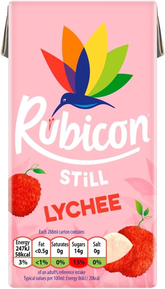 Rubicon Lychee 288ml : Amazon.co.uk: Grocery