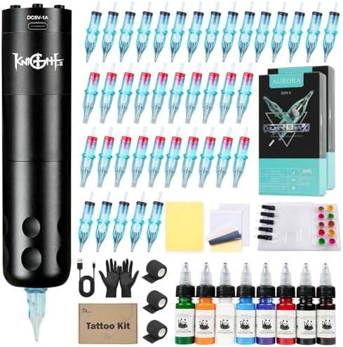 Amazon.com: Dragoart Knight2 Tattoo Gun Starter Kit, Full Tattoo ...