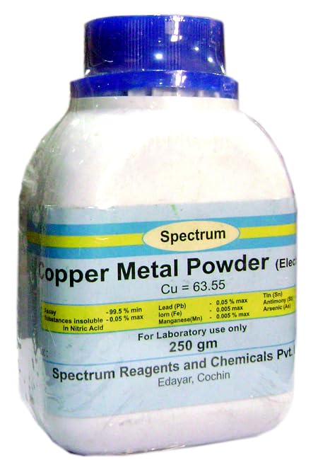 SPECTRUM COPPER METAL POWDER ELECTROLYTIC 99.5% 250GMS : Amazon.in ...