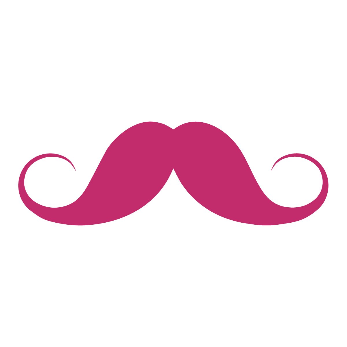 Hot Pink Mustache