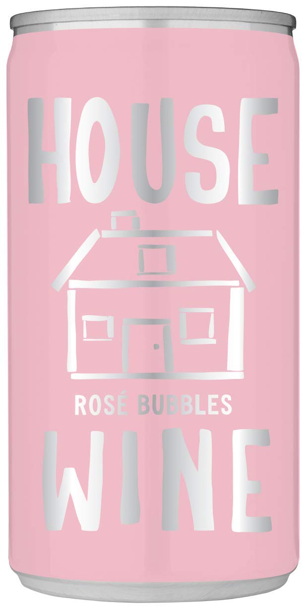 House Wine Cans Rose Bubbles, 187mL at Amazon's Wine Store