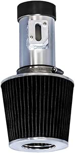 Amazon.com: RSG CHROME PIPE with BLACK Short Ram Intake Kit with Filter ...