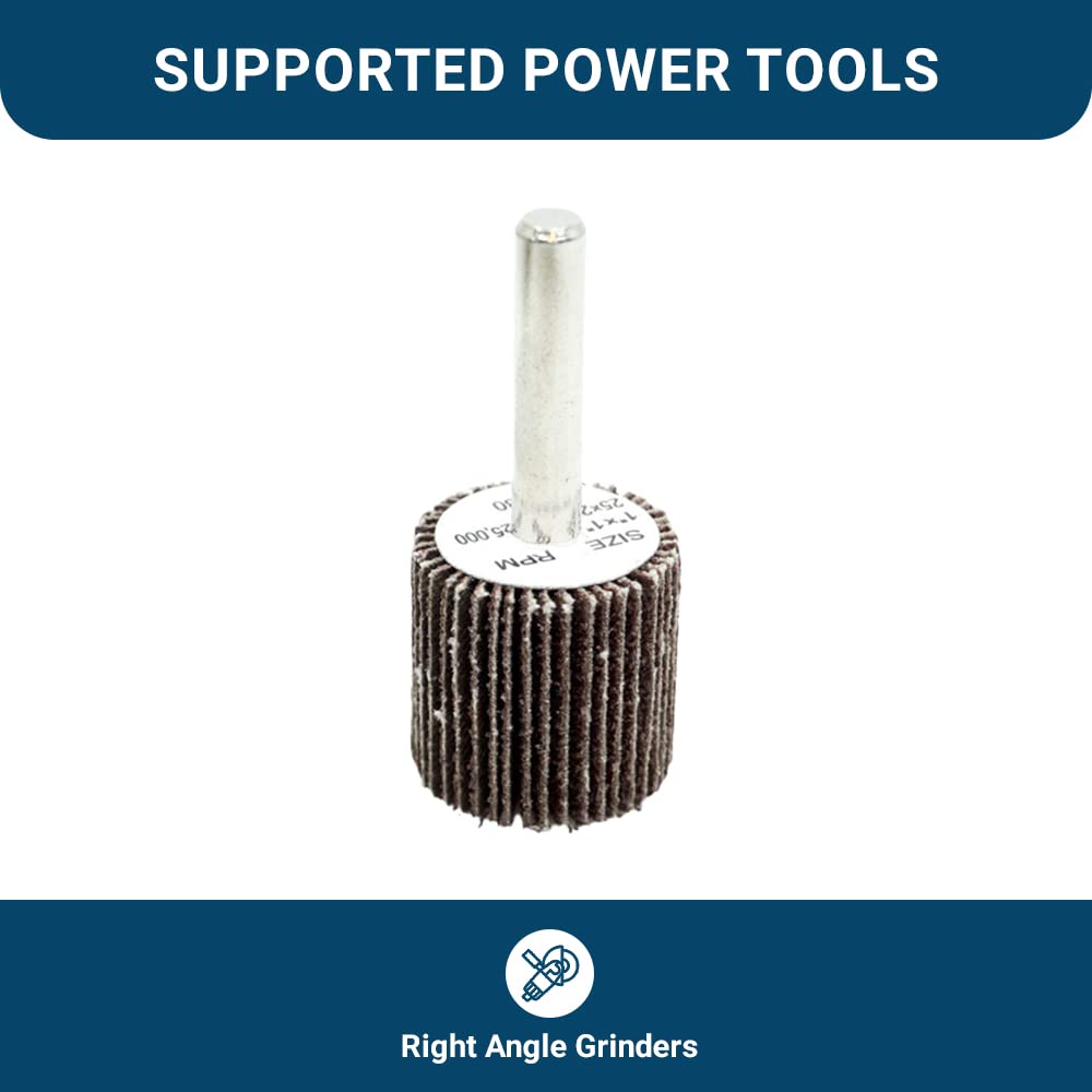 Snapklik.com : Benchmark Abrasives Aluminum Oxide 1 Inch Flap Wheel - 1 ...