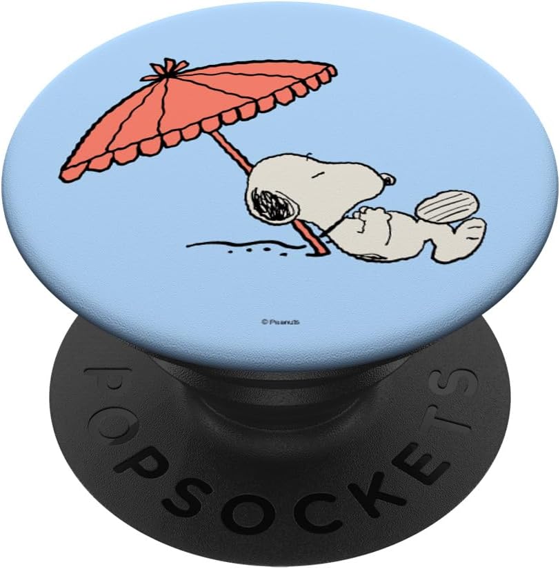 Amazon.com: Peanuts Chill Out Snoopy PopSockets Adhesive PopGrip : Cell ...
