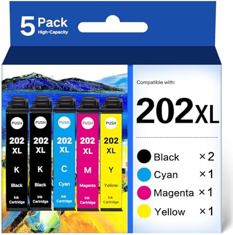 Amazon.com: Hookink 202XL Ink Cartridges Remanufactured Replacement for ...