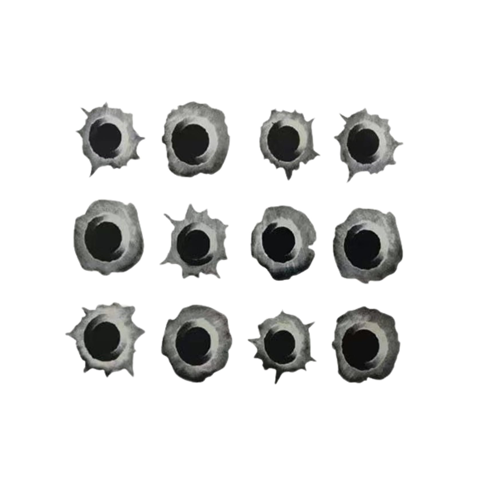 Amazon.com - Unique Bullet Hole Car Decal Stickers, Realistic 3D Design ...