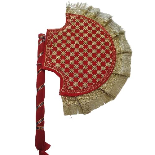 Buy Handmade Hand Fan Velvet & Wooden Handle for Men & Women ...