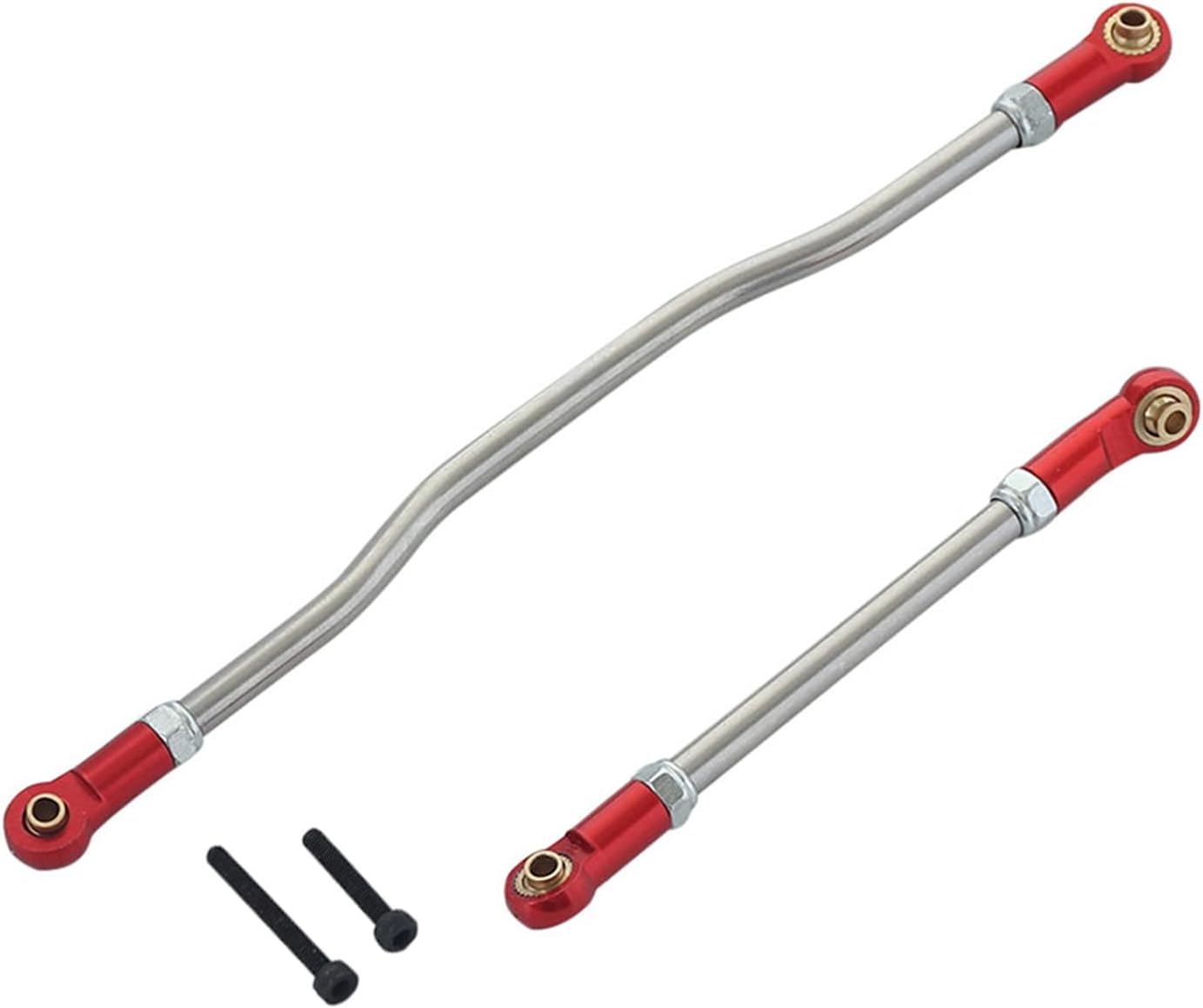 Amazon.com: 1/10 Steering Links 2Pcs Metal Adjustable Steering Linkage ...