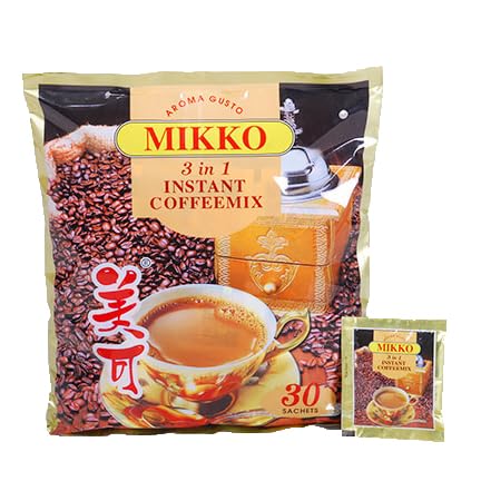 Amazon.com : Mikko 3 in 1 Instant Coffee (20g x 30 Scatches) 600g (21 ...