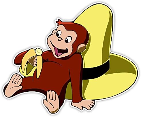 Amazon.com: CURIOUS GEORGE sticker decal 5" x 4" : Automotive